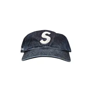 Supreme X Kevlar Denim S Logo 6-panel Cap - Blue