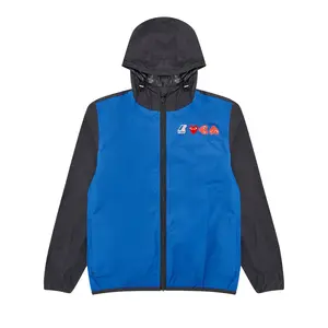 Play Comme Des Garcon X K-way Full Zip Hoodie - Blue