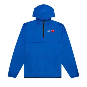 Play Comme Des Garcon X K Way Half Zip Anorak - Blue