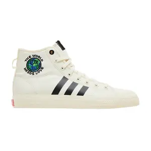 Adidas André Saraiva X Nizza Hi Rf 'the World Needs Love' Sneakers - White