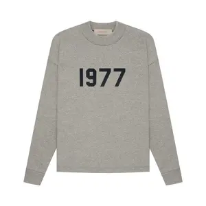 Fear Of God Essentials Long-sleeve Tee 'dark Oatmeal - Grey