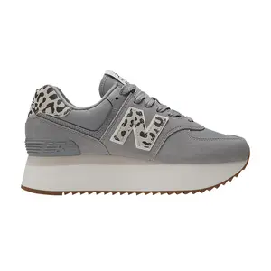 NEW BALANCE 574+ Lace Up Sneakers - Grey