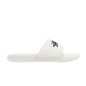 Nike Stussy X Benassi Slides - White