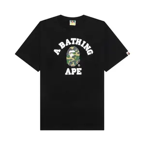 A BATHING APE Abc Camo College Tee - Black