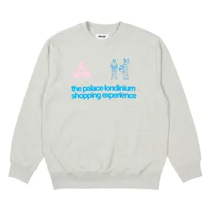 PALACE Shopping Experience Crew Marl - Grey