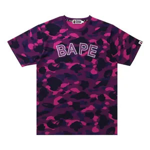 A BATHING APE Color Camo Tee - Purple