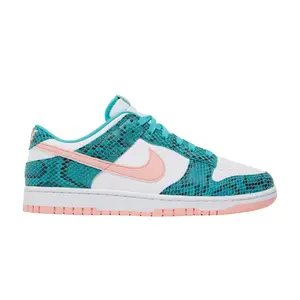 Nike Dunk Low Washed Snakeskin - Teal