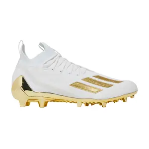 Adidas Adizero Cleats Primeknit Gold Metallic - White