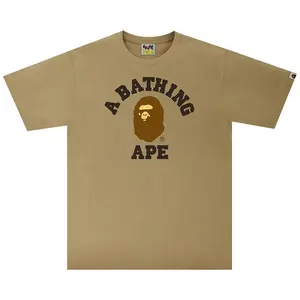 A BATHING APE College Tee 'beige - Tan