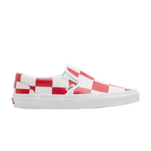 VANS Classic Leather Check Slip-on Sneakers
