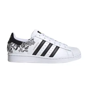 Adidas Superstar Floral Twist Sneakers - White