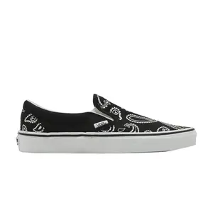 VANS Classic Slip-on Peace Paisley Sneakers - Black
