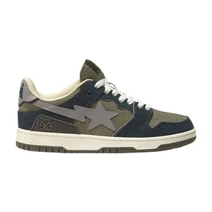 A BATHING APE Wmns Sk8 Sta #5 L1 Sneakers - Green