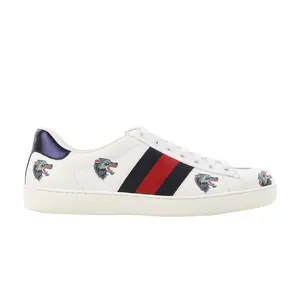 Gucci Ace Leather Wolf Sneakers