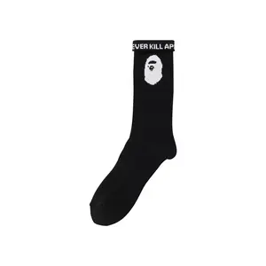 A BATHING APE Ape Head Socks - Black