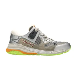 Gucci Silver Tone Shoes For Men