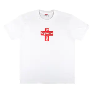 Supreme Cross Box Logo Tee - White