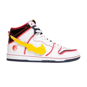 Nike X Gundam Dunk High Sb 'project Unicorn Rx-0' Sneakers - White