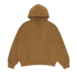 Supreme Overdyed S Logo Hooded Sweatshirt - Tan