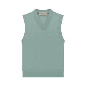 Fear Of God Fear Of God Essentials Pullover V-Neck Vest Green