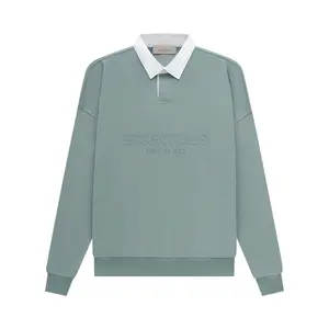 Fear Of God Waffle Henley Rugby 'sycamore - Green