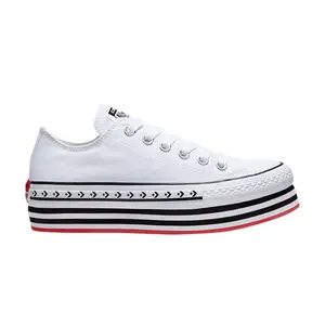 CONVERSE Chuck Taylor All Star Platform Layer Low Top Sneakers - White