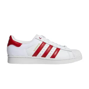 Adidas Superstar Velcro Patches - Red