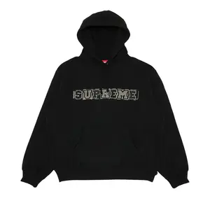 Supreme Beaded Hooded Sweatshirt - Black
