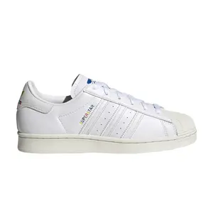 Adidas Superstar Rainbow Logo Sneakers - White