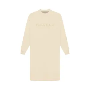 Fear Of God Long-sleeve Tee Dress 'egg Shell' Cream