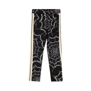 Palm Angels Spider Web Classic Track Pant /off White - Black