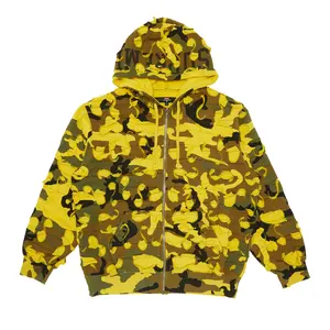Supreme X Griffin Zip-up Hooded Sweatshirt - Yellow