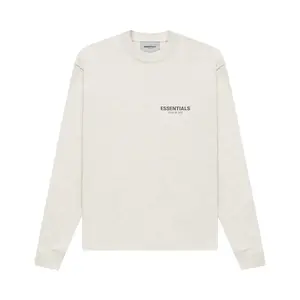 Fear Of God Long-sleeve Tee 'light Heather Oatmeal - Cream