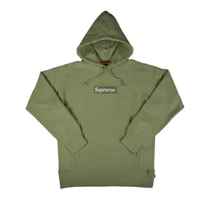 Supreme Box Logo Hooded Sweatshirt - Green | Editorialist