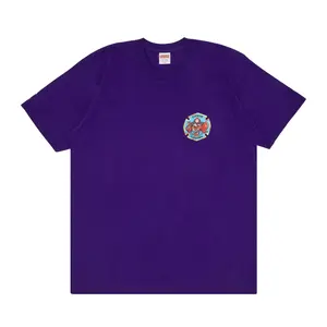 Supreme Fdny Engine 9 Tee - Purple
