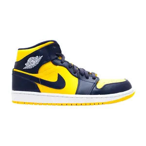 JORDAN 1 Mid Sneakers - Yellow
