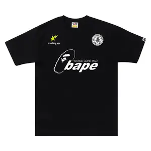 A BATHING APE Soccer Tee #1 - Black