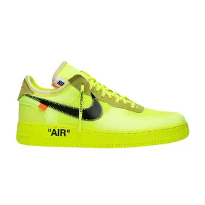 Nike Off-white X Air Force 1 Low 'volt - Yellow