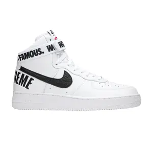 Nike Supreme X Air Force 1 High Top Sneakers - White
