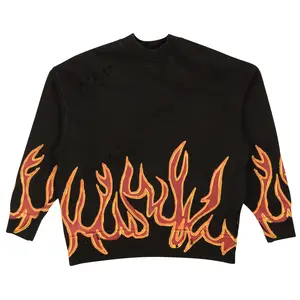 Palm Angels Gd Graffiti Flames Crewneck