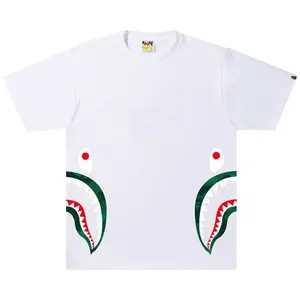 A BATHING APE Color Camo Side Shark Tee - White