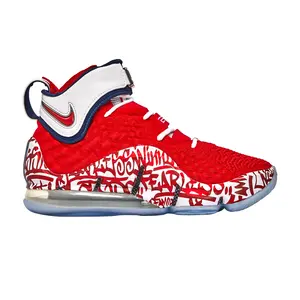 Nike Lebron 17 Ep 'lebron 4 Graffiti' Sneakers - Red