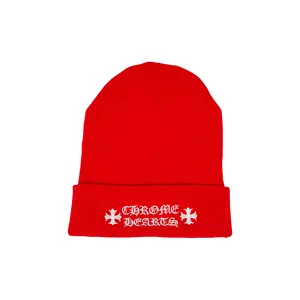 Chrome Hearts Knitted Beanie - Red