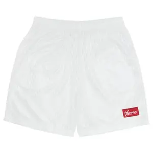 Supreme Gradient Mesh Stripe Baggy Short - White