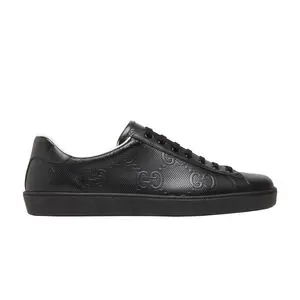 Gucci Ace Gg Embossed Sneakers - Black
