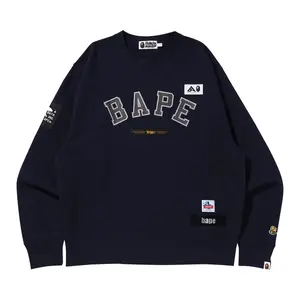 A BATHING APE Relaxed Fit Crewneck - Blue