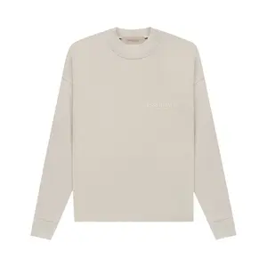 Fear Of God Essentials Long-sleeve Tee 'wheat - Cream