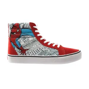 VANS Marvel X Sk8-hi Reissue Spiderman Sneakers - Red
