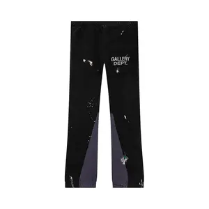 GALLERY DEPT. Logo Flare Sweatpants 'washed - Black