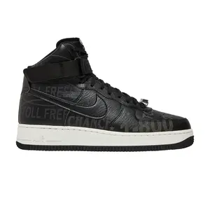 Nike Air Force 1 High '07 Premium 'toll Free Pack' Sneakers - Black